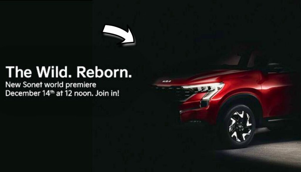 Kia Sonet Facelift First Image Is Revealed, Will Be Officially Launched ...
